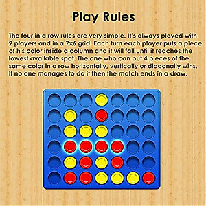 Pup Go 4 in a Row Game - 6 Spare Discs Included, Board Games Toys for Boys, Classic Four in a Row and Family Fun Games for Ages 3 4 5 6 7 8 12 Year Old Kids Children Adults (Green)