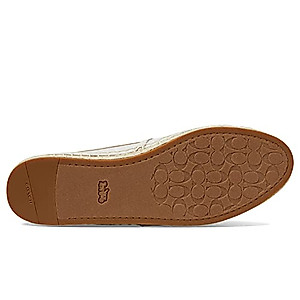 Coach Collins Coated Canvas Espadrille White 8 B (M)