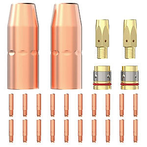 YESWELDER MIG Welding Gun Accessory Kit .035" Tip-Nozzle-Diffuser for Miller Millermatic M-25/M-40 Hobart Torch