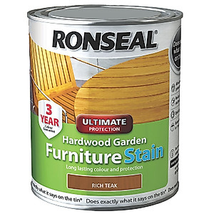 Ronseal HWFSRT50 Hardwood FurnIture Stain Rich Teak 750 ml