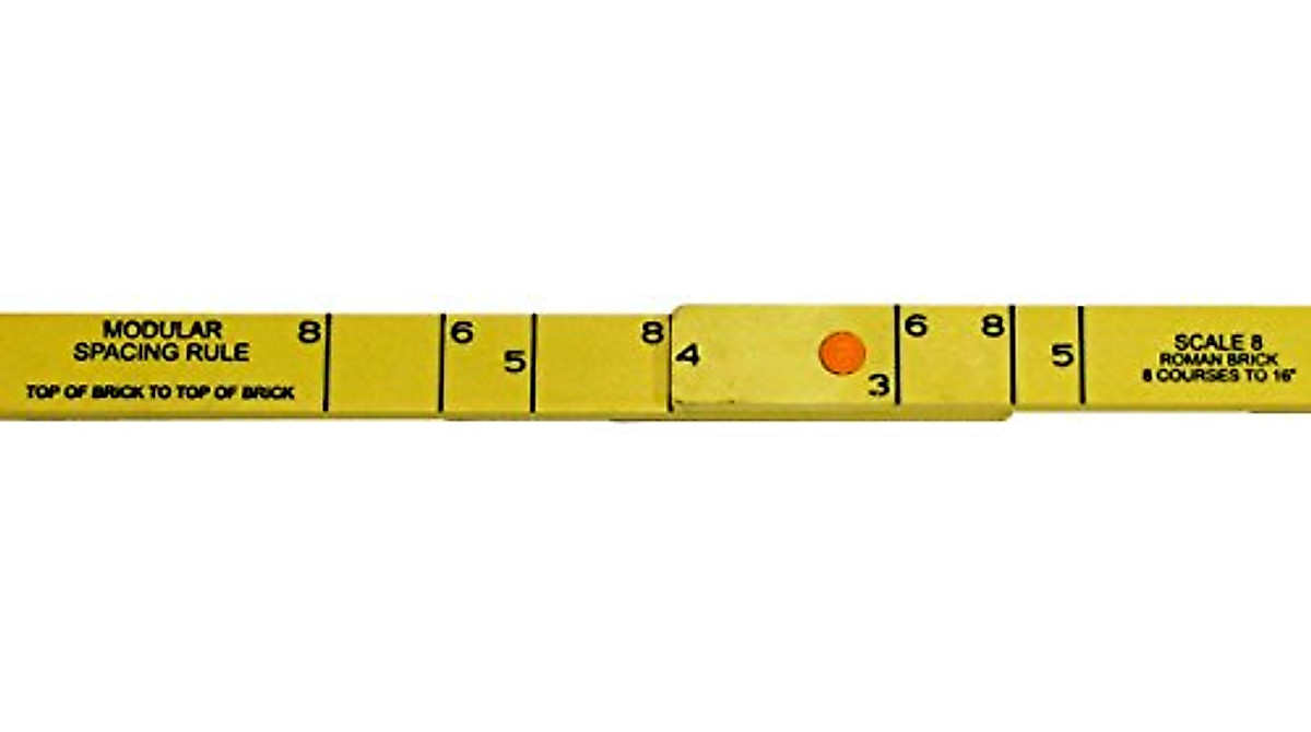 Rhino Rulers Folding Modular Brick Spacing Ruler — Durable 6 FT Masonry ...