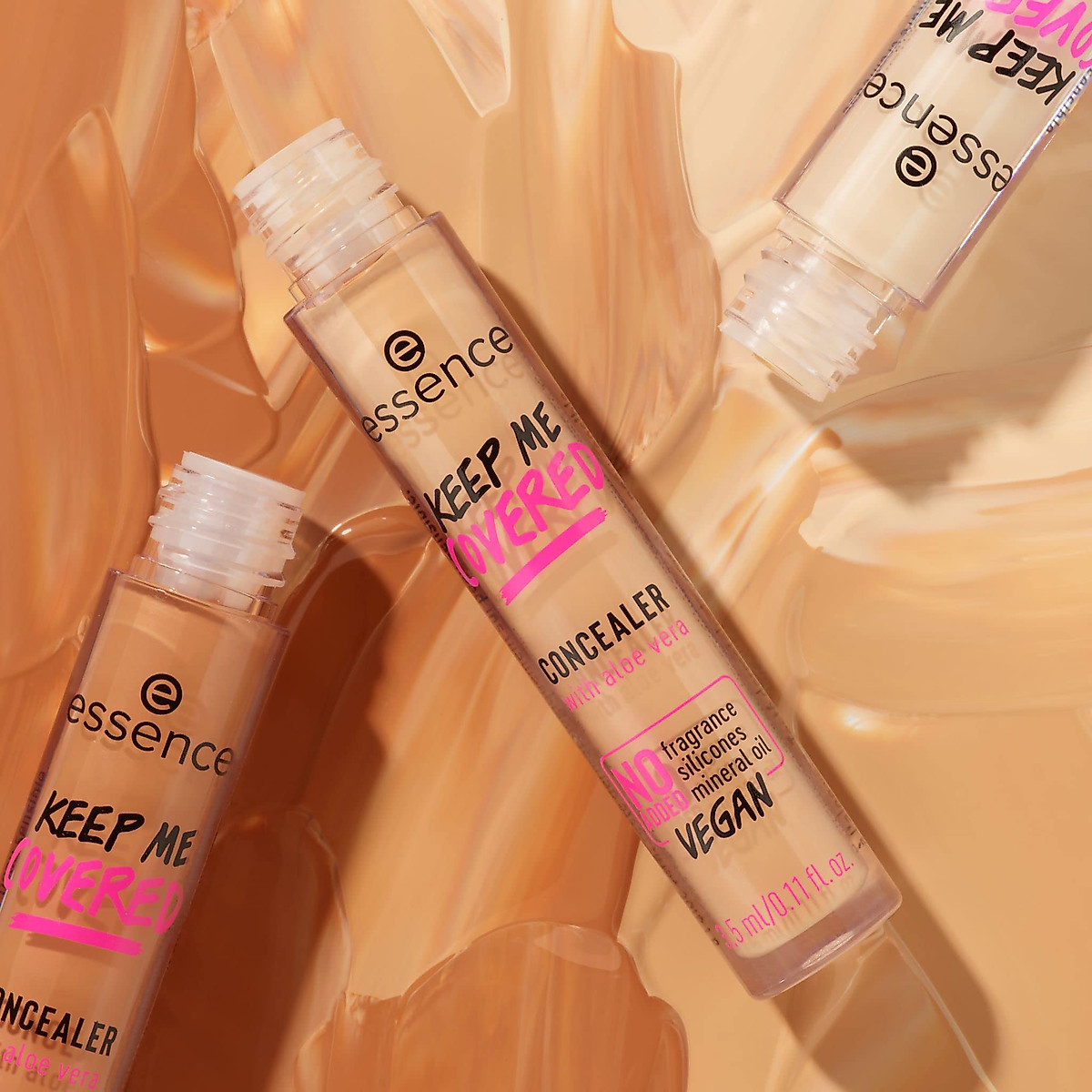 essence | Keep Me Covered Concealer (20 | Fair)| Lightweight, Non-Comedogenic, Buildable Coverage | Vegan, Cruelty Free & Paraben Free