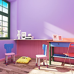 YENHOME Purple Peel and Stick Wallpaper Removable Purple Wallpaper for Bedroom Wall Paper Rolls Purple Contact Paper Peel and Stick for Cabinets Walls Drawer 17.7"x80" Matte Self Adhesive Wallpaper