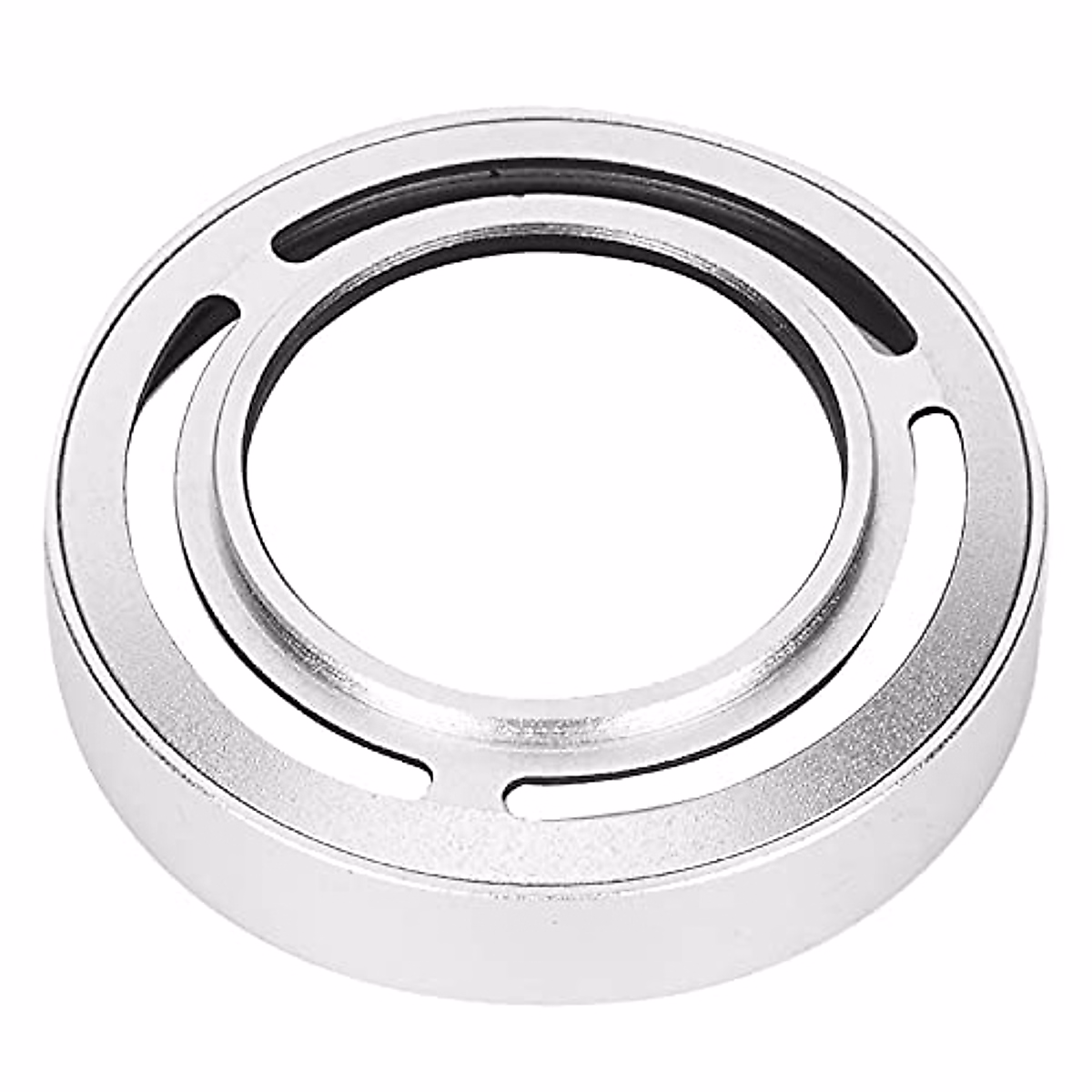 Hood,52Mm Silver Lens Hood,Fuji X10 Lens Hoodlhx10 Beautiful Appearance Hollow Metal Compact Detachable Camera Lens Hood for Fuji X10/X20/X30(Argent) (Sliver)