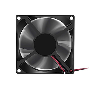 2Pcs 12V 3.14in 0.98in Fan 80mm x 80mm x 25mm Fan DC 12V 8025 Brushless Cooling Fan 80mm 25mm for Cooling PC Computer Case CPU Coolers Radiators 2pin