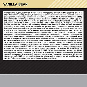 Optimum Nutrition Platinum Hydrowhey Protein Powder, 100% Hydrolyzed Whey Isolate Powder, Flavor: Velocity Vanilla, 3.5 Pounds (Packaging May Vary)