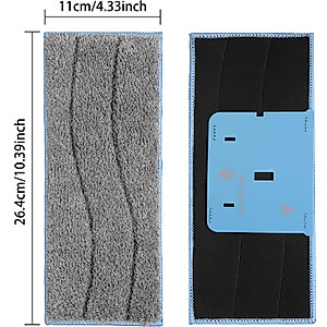 8 Pack Mop Pads Replacement Parts Compatible for IRobot Braava Jet M6 (6110) (6012) (6112) (6113) Ultimate Robot Mop Maintenance Accessories ((4wet+4dry))