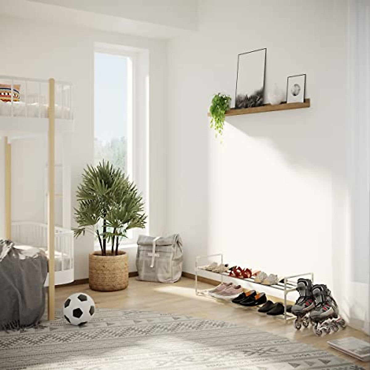 Home Complete Shoe Storage Rack, 2-Tier Organizer for Closet, Bathroom, Entryway