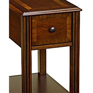 Signature Design by Ashley Breegin New Traditional Wooden Chair Side End Table, Brown