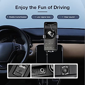 Jeselry 3.5mm Audio Cable Male to Male (4Ft/1.2M), 4 Pole Hi-Fi Stereo AUX Cord, Audio Jack Auxiliary Cord Extension Adapter for Headphones, Car and All 3.5 mm Enabled Devices (2 Pack - Black)