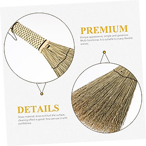 Garneck Household Old Fashioned Handle Duster Wedding Toddler Cleaning Supplies Small Whisk Brooms Hand-Made Corn Broom The Bed Artificial Child Sorghum Carpet Asia Mini Vietnam