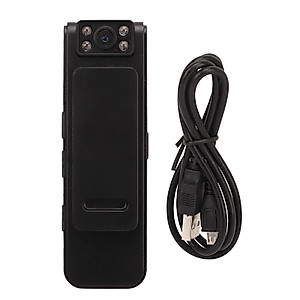 DAUERHAFT Body Camera, 90 Degree Rotation Lens One Key Operation 1080P HD Magnetic Absorption Body Mounted Pocket Camera for Daily Proof