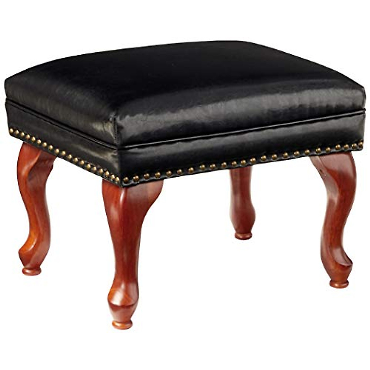 Coaster Furniture Wing Back Button Tufted Accent Chair and Ottoman Black and Espresso 900262