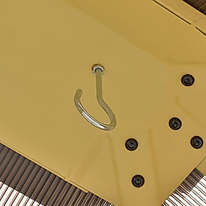 Outsunny 10' x 12' Hardtop Gazebo Canopy with Galvanized Steel Double Roof, Skylight Window, Aluminum Frame, Outdoor Permanent Pavilion with Netting, for Patio, Garden, Backyard, Yellow