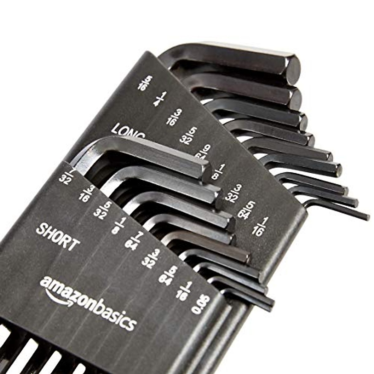 Amazon Basics Allen Wrench/Hex Key with SAE/Metric Sizes and 2 Storage Cases, Set of 36 Pieces