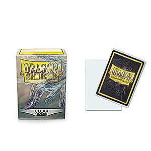 5 Packs Dragon Shield Classic Clear Standard Size 100 ct Card Sleeves Value Bundle!