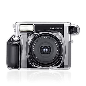 Fintie Protective Clear Case for Fujifilm Instax Wide 300 Instant Film Camera - Crystal Hard Cover with Precise Cutout, Clear