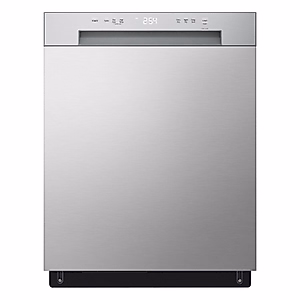 LG 24-Inch Front Control Dishwasher with SenseClean in Stainless Steel - LDFC2423V