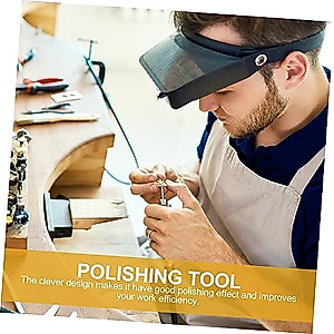 Mobestech 30Pcs Emery grinding head Grinding Bit for Chainsaw Grinding Supplies Chainsaw Sharpening Tools Chainsaw Polishing Head Burr Grinding Stone Files Corundum the chain diamond chain