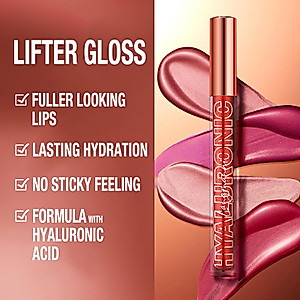 LANGMANNI Hyaluronic Acid Lip Gloss Set(3Pcs),Shimmer & Long Lasting Smooth Texture Gloss For Lips Plumping,Moisturizing And Brightening. 0.1oz/pc (#1+#2+#3)