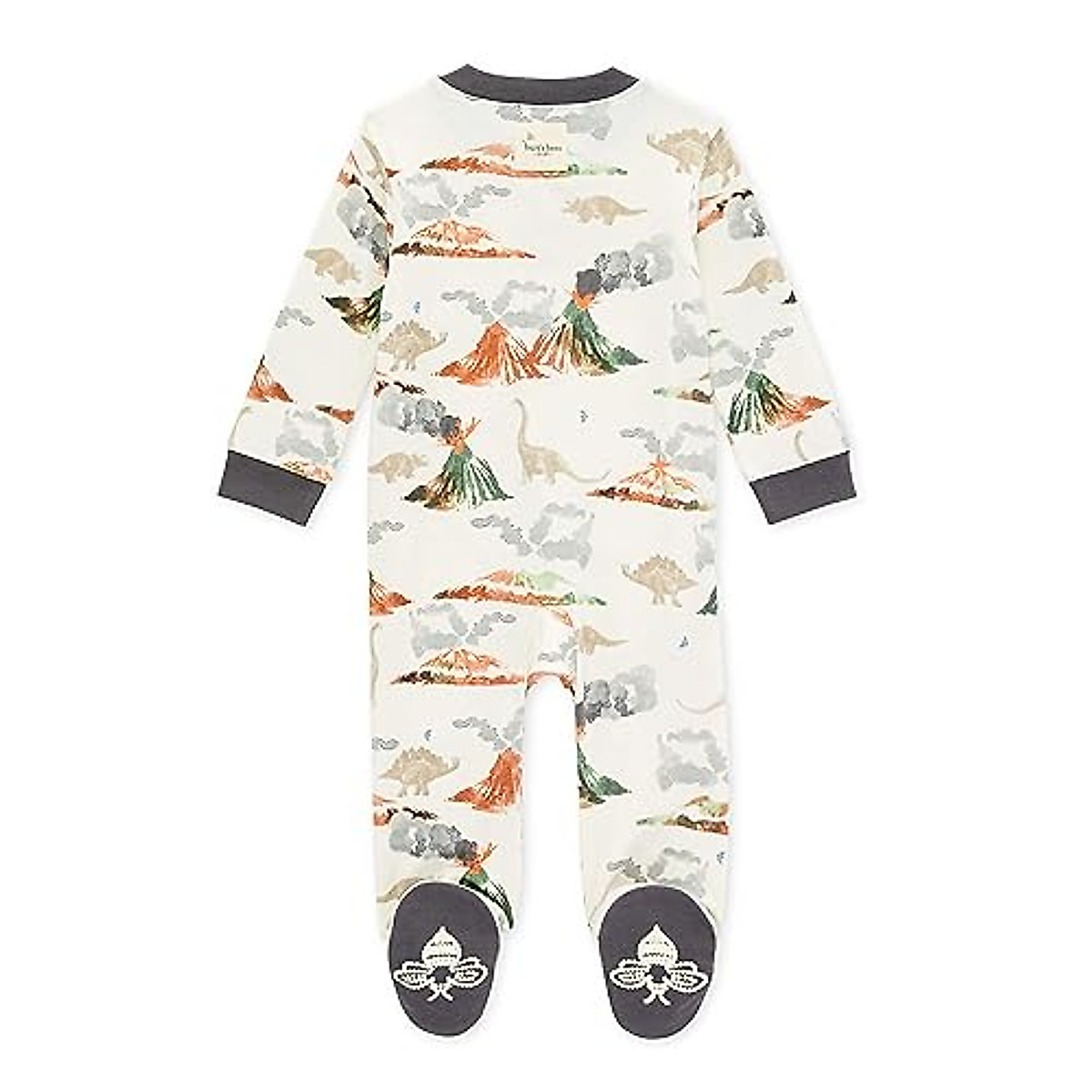 Burt's Bees Baby Boys Footed Pajamas, Sleep and Play Loose Fit, 100% Organic Cotton Soft One-piece PJs, Sizes NB to 6-9 Months