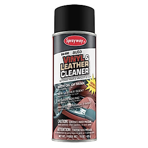 Sprayway Vinyl & Leather Cleaner, 15 oz. can, 1 Count