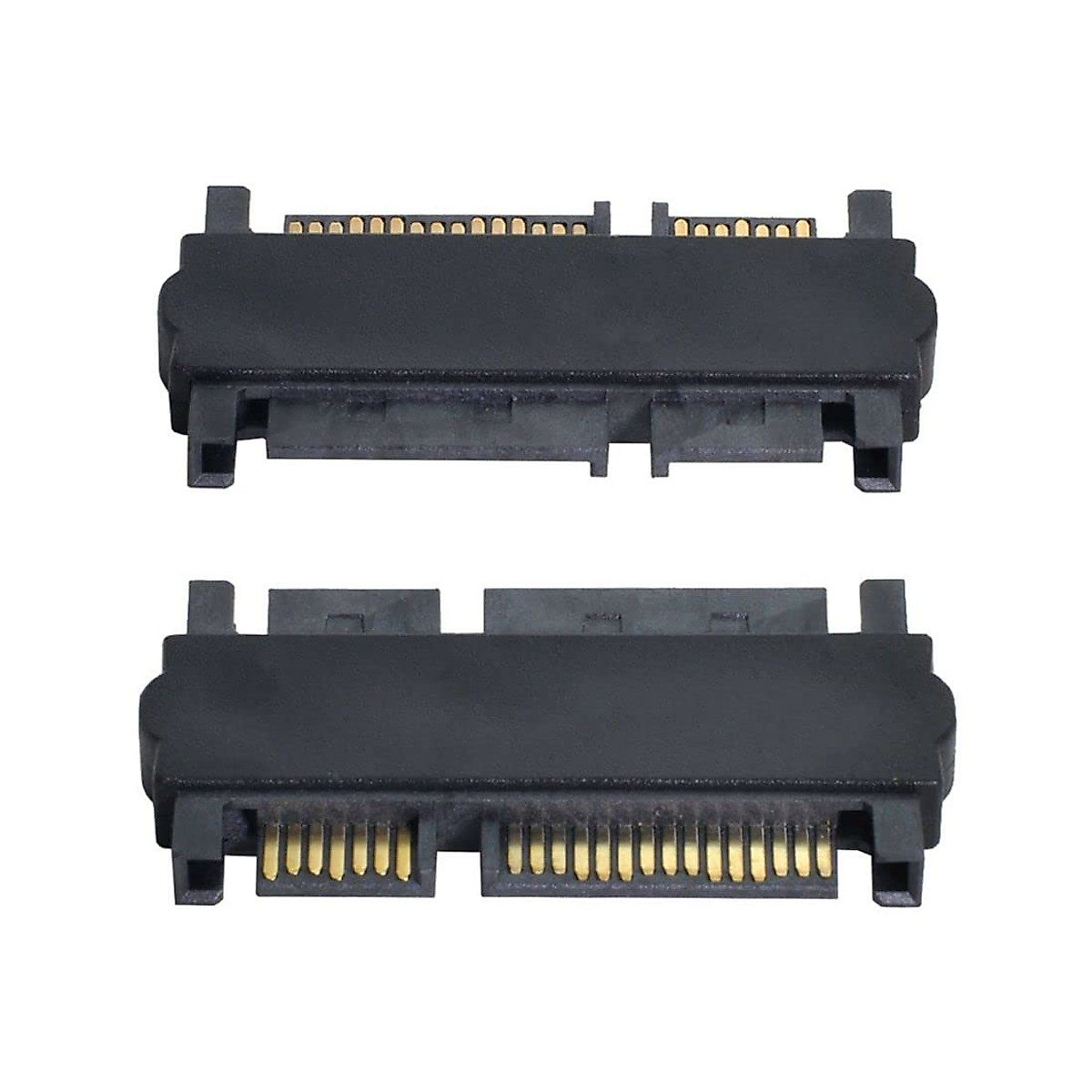 chenyang CY 3.5 & 2.5inch SATA 22Pin 7+15 Male to SATA 22P 7+15 Male Extension convertor Straight Adapter