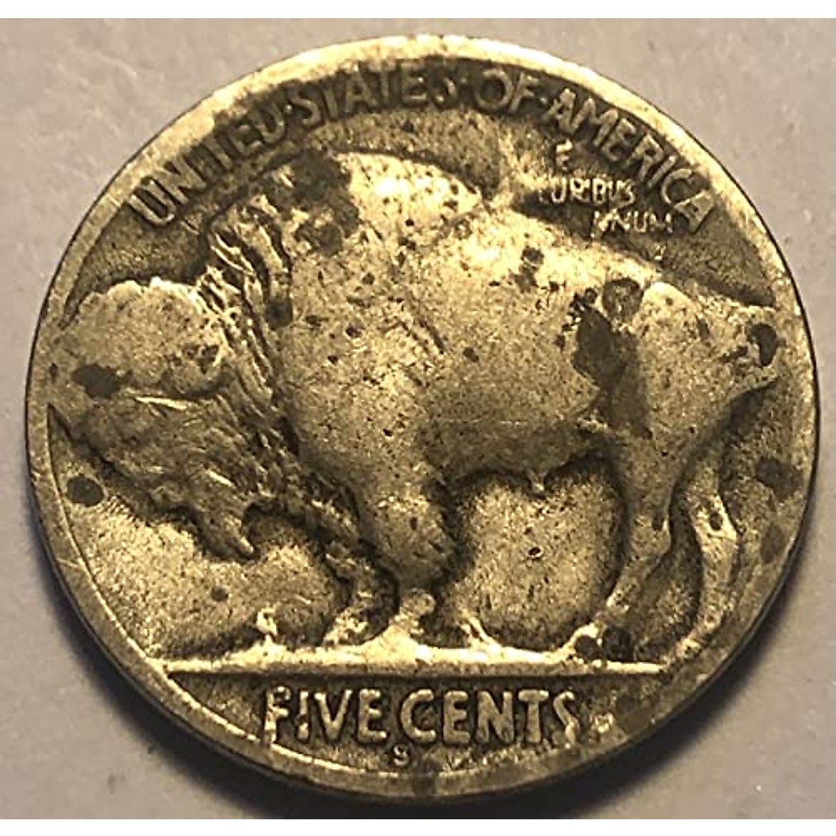 1919 S Buffalo Nickel AG Condition Almost Good