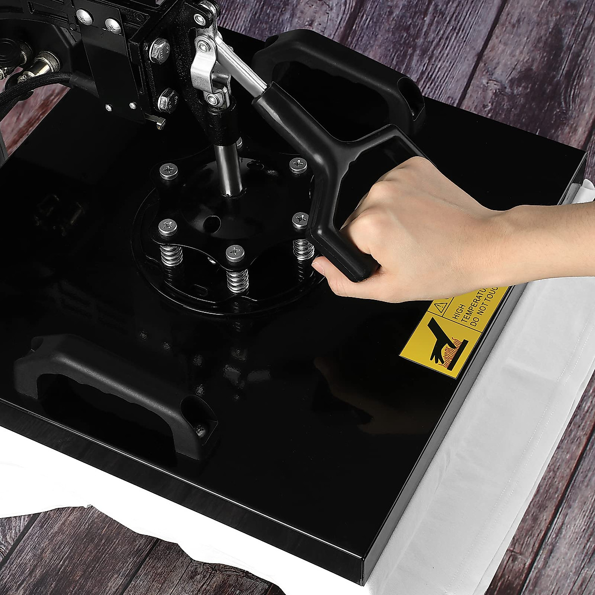 Pro 5 in 1 TUSY Heat Press 15x15 Slide Out, 360 Degree Swing Away Heat Transfer Press Machine, Digital Industrial Sublimation Heat Press Machine for T-Shirt/Hat/Mug/Plate