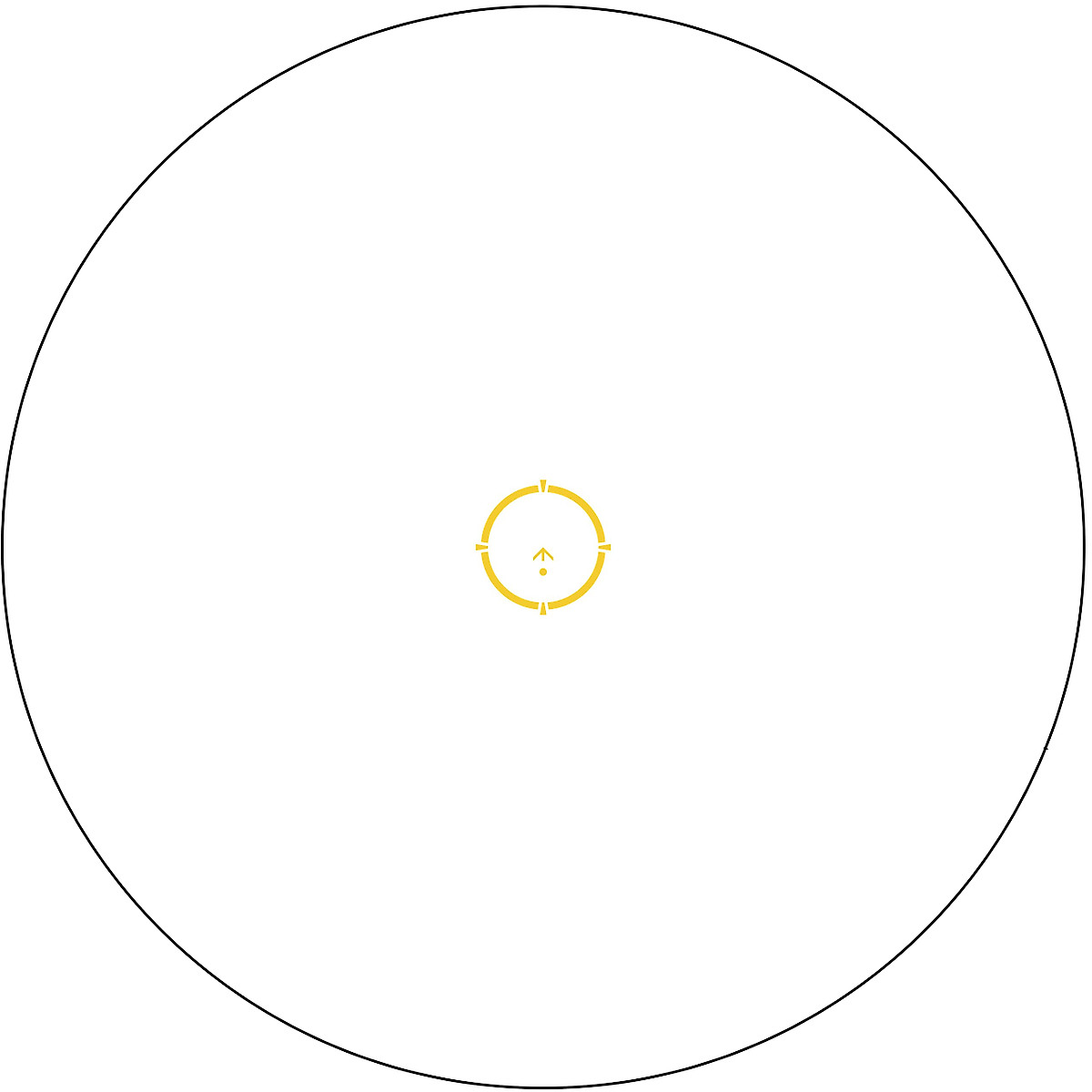 Swampfox Blade 1x25 Prism Scope, Amber BRC Reticle