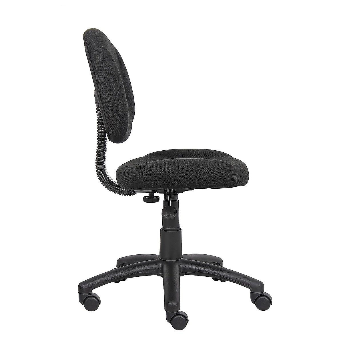 Boss Office Products Nylon Black Boss Office Deluxe Posture Chair, 25" W x 25" D x 35-40" H
