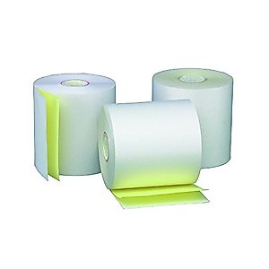 PM Company Cash Register Two-Ply Carbonless Rolls, 2-1/4 x 90 Feet, 50 Rolls per Carton (07854)