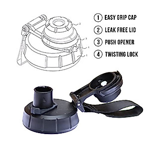 ARTS & CO. Success Facts Vacuum Insulated Stainless Steel Wide Mouth Leakproof Inspiration Sports Water Bottle 32 oz. (Deep Black)