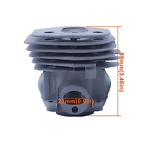 Mtanlo 47mm Cylinder Piston Gaskets Kit For Husqvarna 357XP 359 Rancher EPA 357 XP Big Bore 2156 2159 Chainsaw Decompression Valve Spark Plug Needle Bearing 537157302 537157304