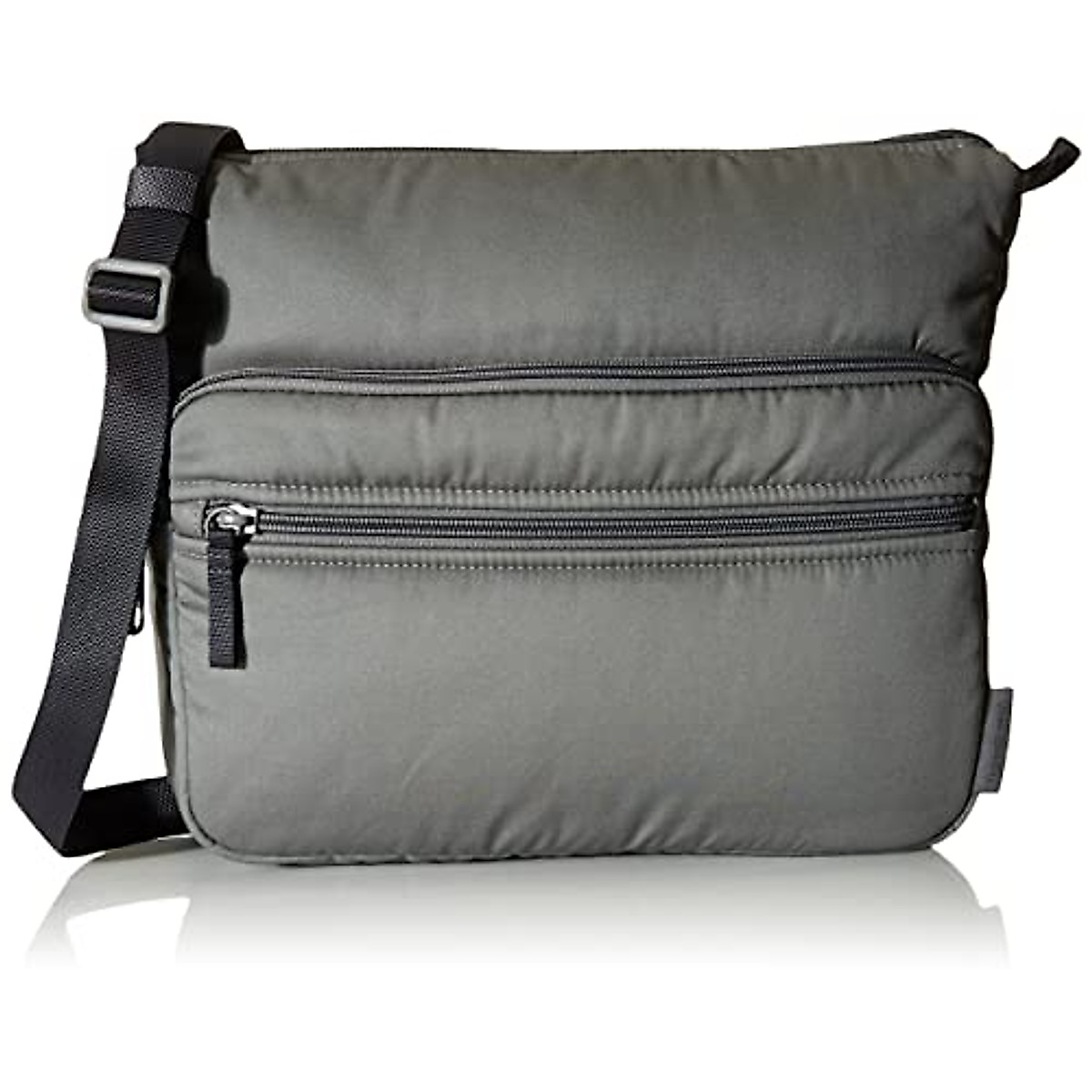 Vera Bradley Women's Cotton Utility Crossbody Purse, Galaxy Gray - Recycled Cotton, One Size