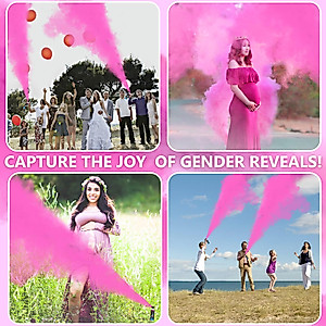 Gender Reveal Fire Extinguisher 2 Packs, Gender Reveal Ideas, Baby Girl Reveal Party Ideas 100% Biodegragable for Gender Reveal Decorations（Pink）