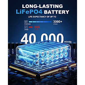 Powdeom 700W Portable Power Station with AC Outlet, 614Wh LiFePO4 Battery Backup Power Supply, 500W AC Input Recharge 0-80% Within 1 Hour for Camping, Outdoors, Off-grid Life