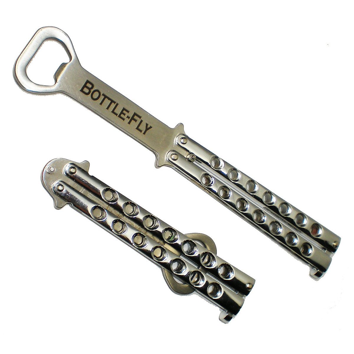 Chrome Bottle-Fly Butterfly Trainer Style Bottle Opener Be The Ultimate Bartender!