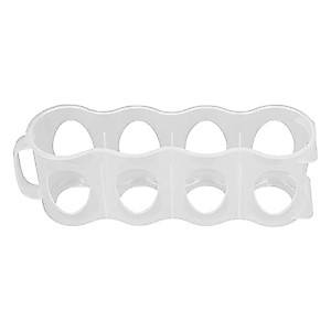 Rolling Soda Can Organizer, Can Storage Box with Handle Transparent Reusable Can Drink Storage Holder Organizer for Refrigerator Cabinets