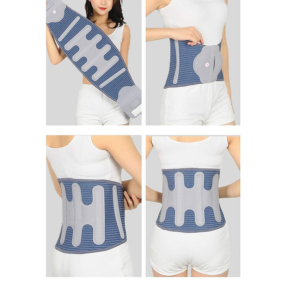 LSRRYD Portable Adjustable Elastic Lower Back Brace Pain Relief Double Pull Neoprene Lumbar Support Belt for Pain Relief and Injury Prevention for Men and Women (Size : M)