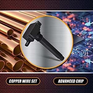 RANSOTO 3.6L V6 Ignition Coil Pack Compatible with 2011-2020 Grand Cherokee Wrangler Chrysler 200 300 Town & Country Dodge Charger Journey Durango Ram Volkswagen Replace C1791 UF648