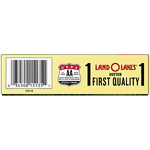 Land O Lakes Quarter Salted Butter, 8 Ounce - 12 per case.