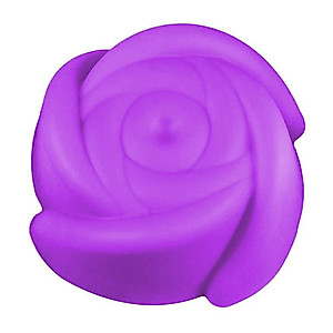 DOITOOL Silicone Baking Cups Liners Muffin Cup Cupcake Liners 12pcs Silicone Rose Flower Shape Cake Decorating Mold Pudding Jelly Chocolate Mold Muffin Cup Handmade Cupcake Baking Tool (Random Color)