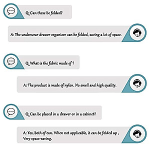 Underwear Drawer Organizer, Drawer Divider, Foldable Closet Storage Boxes Dresser Drawer Organizers for Underwear, Socks, Clothes, Stockings, Scarves, Ties and Bras Underwear Organizer Dividers 3Pcs