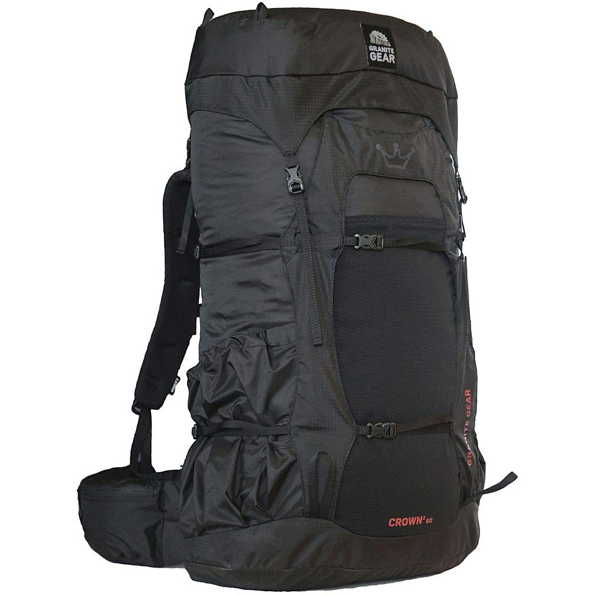 Granite Gear Crown2 60L Backpack 2019 - Women's Black/Red Rock Short