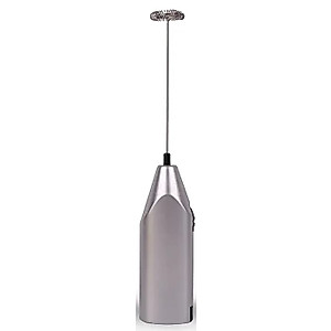 Powerful Mini Hand Mixer Milk Frother Hand Wand Blender Whisk for Coffee, Mini Foamer Perfect for Cappuccino, Frappe, Matcha, Hot Chocolate Coffee or Latte (Gray)