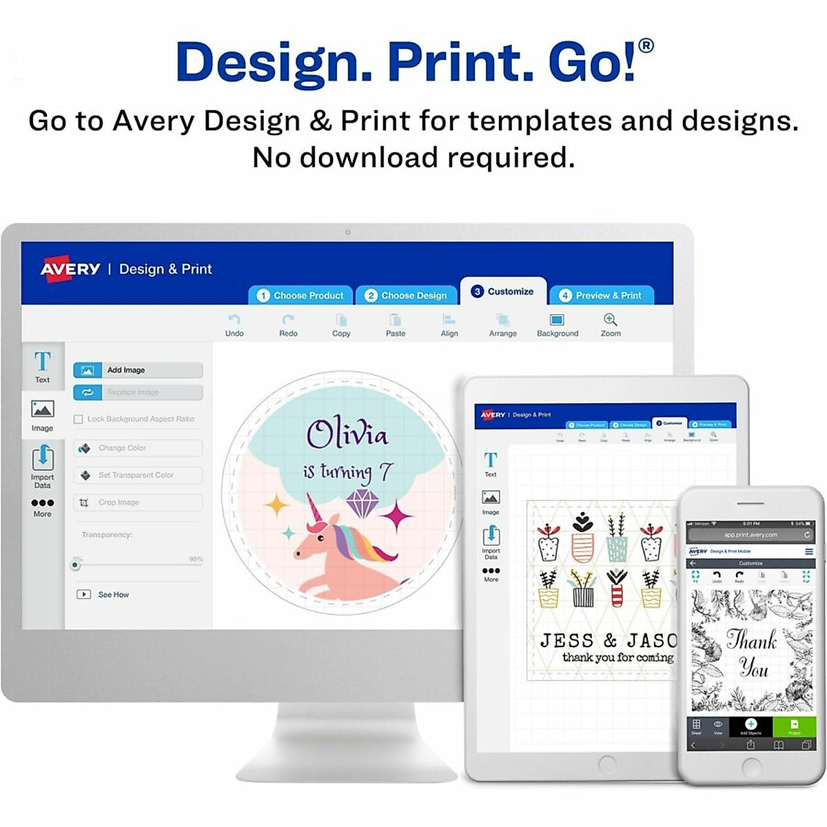 Avery Self-Adhesive Removable Labels, 1 x 1.5 Inches, White, 500 per Pack (05434)