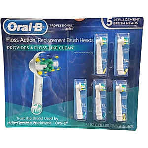 Oral B Floss Action Replacement Brush Heads, 5 Count