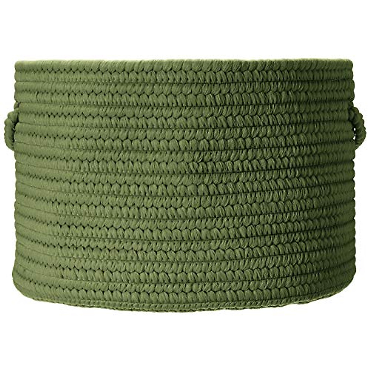 Colonial Mills Boca Raton Braided Polypropylene Moss Green 14"x10" Utility Basket