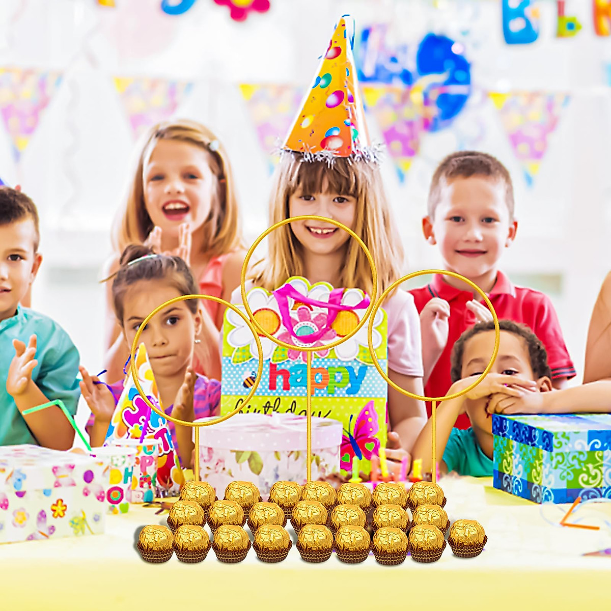 Fjoron Wizard Party Chocolate Decoration with Goal Posts, Chocolate Decoration for Wizard Themed Birthday Party Supplies